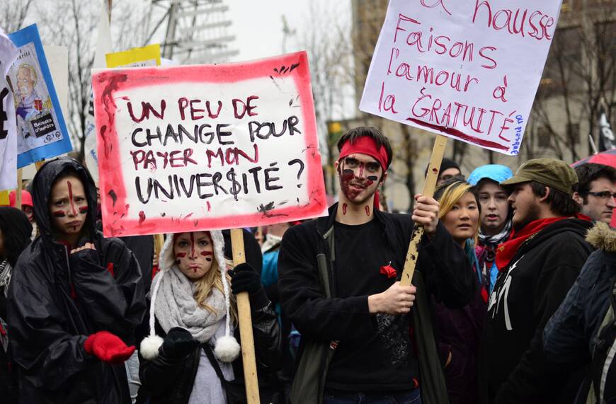 36,000 Quebec Students Strike Over Tuition Hikes - In These Times